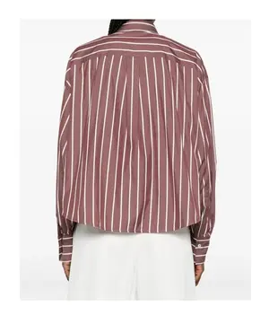 Brunello Cucinelli Striped Long-sleeved Shirt