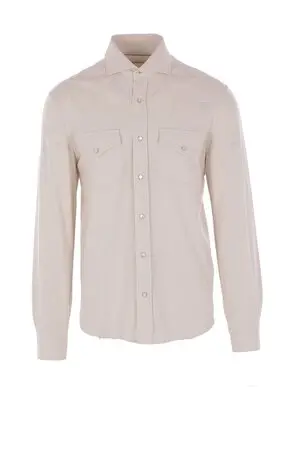 Brunello Cucinelli Long-sleeved Buttoned Shirt - Pink