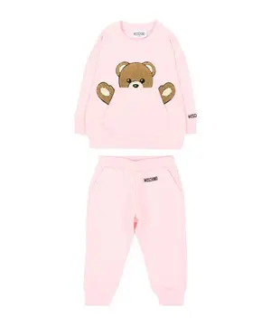 Moschino Long-sleeve Sweatshirt And Sweatpants 2-piece Set - Pink