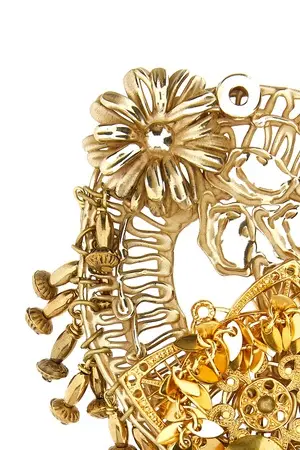 Dries Van Noten Antiqued Brass Brooch