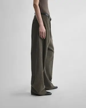 Phoebe Philo Slim-fit Wool Houndstooth Trousers