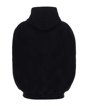 Balenciaga Balloon Logo Zip Hoodie - Black