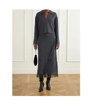 Simkhai Natalia Fringe-trimmed Sweater