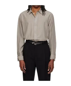 MAGLIANO Striped Print Shirt - Grey