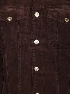 7 For All Mankind Corduroy Round Neck Jacket - Black