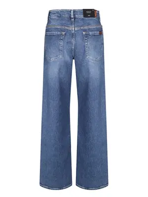 7 For All Mankind Studded Wide Leg Jeans