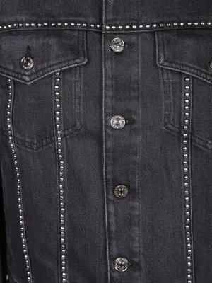 7 For All Mankind Studded Denim Jacket - Black