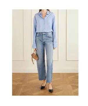 THE FRANKIE SHOP Peri Oversized Striped Georgette Shirt