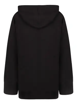 7 For All Mankind Oversized Zip-up Hoodie - Black