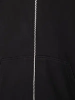 7 For All Mankind Oversized Zip-up Hoodie - Black