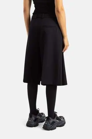 Balenciaga Folded Midi Skort Shorts