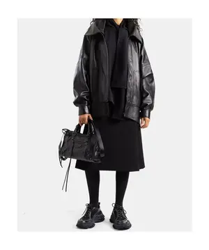 Balenciaga Folded Midi Skort Shorts