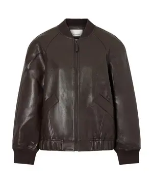 THE FRANKIE SHOP Alena Coated Bomber Jacket
