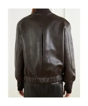 THE FRANKIE SHOP Alena Coated Bomber Jacket