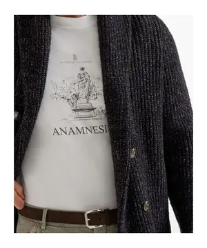 Brunello Cucinelli Graphic Printed Crewneck T-shirt