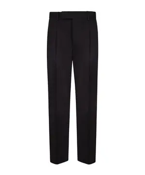 Zegna Casual Trousers With Belt Loops - Black