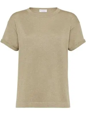 Brunello Cucinelli Round Neck Blouses