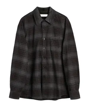 Our Legacy Above Check Flannel Shirt - Black