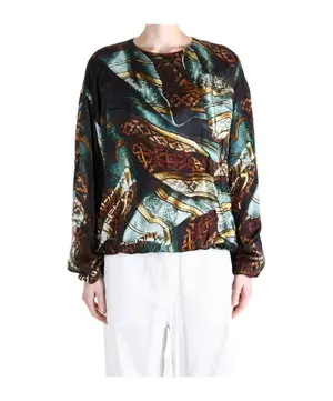 Dries Van Noten Crew Neck Cover-up - Petrol