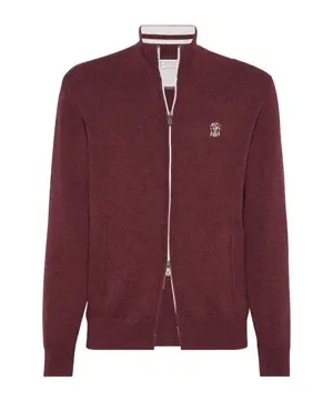 Brunello Cucinelli High-neck Zip-up Cardigan - No