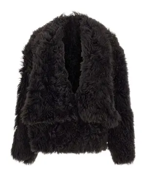 7 For All Mankind Faux Shearling Short Jacket