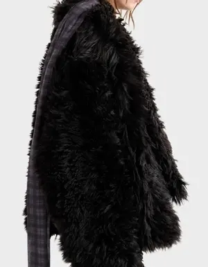 7 For All Mankind Faux Shearling Short Jacket