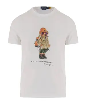 Polo Ralph Lauren Cotton T-shirt With Polo Bear - White