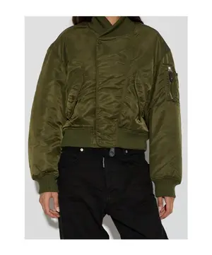 Dsquared2 Aviator Wash 80's Kiodo Bomber - Green