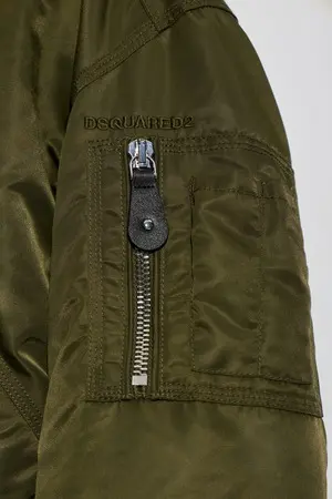 Dsquared2 Aviator Wash 80's Kiodo Bomber - Green