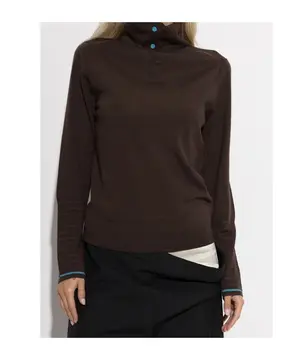 Paul Smith Buttoned Turtleneck Knitted Sweater