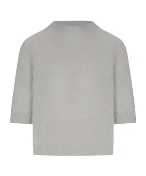 ROBERTO COLLINA Short Sleeved Jumper - Grey