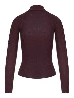 ROBERTO COLLINA Ribbed-knit Turtleneck Sweater - No