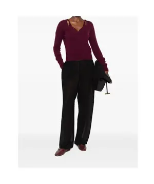 Ermanno Scervino Cut-out V-neck Sweater