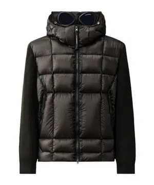 C.P. COMPANY Extrafine Merino Wool Mixed Goggle Sweater - Black