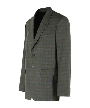 Dries Van Noten Checked Oversized Blazer