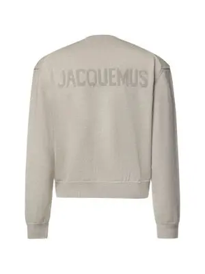 Jacquemus Logo Ribbed Cardigan - Light Beige
