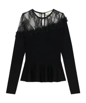 Blumarine Long-sleeved Crew-neck Shirt