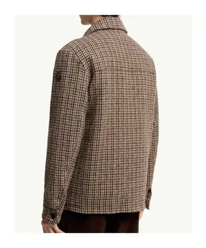 Moncler Norfol Wool Blend Down Shirt Jacket