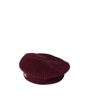 Miu Miu Wool And Cashmere Beret - Amaranth