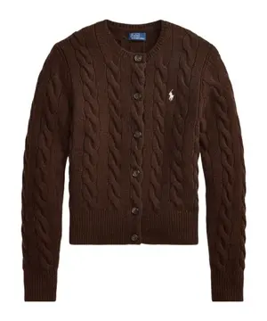 Polo Ralph Lauren Cable-knit Wool-cashmere Cardigan
