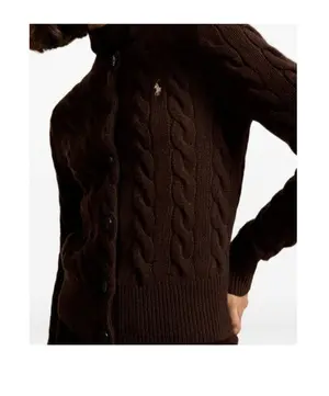 Polo Ralph Lauren Cable-knit Wool-cashmere Cardigan