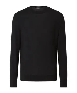 Zegna Crew-neck Sweater - Black