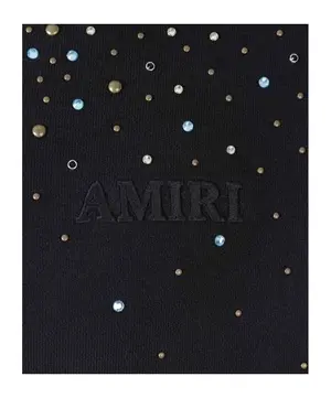 Amiri Crystal-embellished Zip-up Hoodie