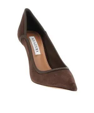 AQUAZZURA Suede Pointed-toe Pumps