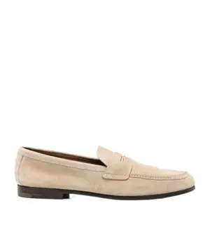 Church's Suede Panelled Loafers - Camel