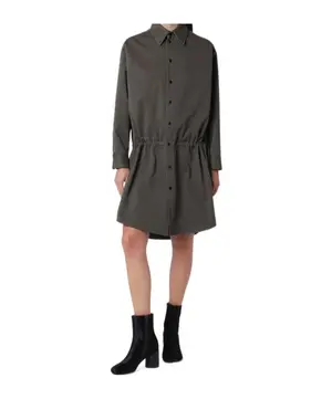 MAISON MARGIELA Drawstring-waist Shirt Mini Dress