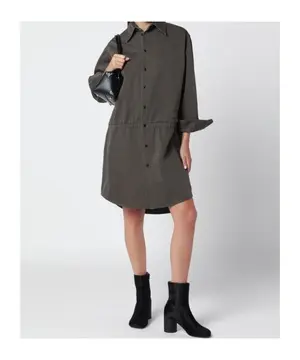 MAISON MARGIELA Drawstring-waist Shirt Mini Dress