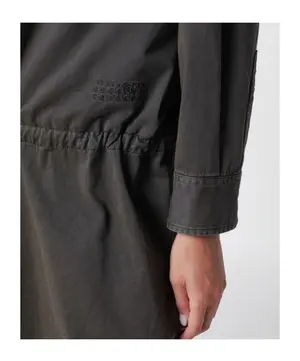 MAISON MARGIELA Drawstring-waist Shirt Mini Dress