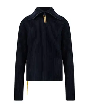 Fendi Long-sleeve Zip-up Sweater