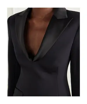 Simkhai Marina Satin-lapel Blazer Mini Dress